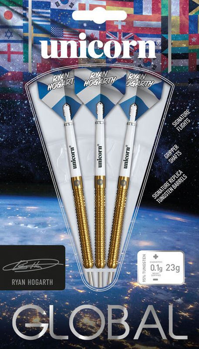 Unicorn Darts Ryan Hogarth 23g 95% Tungsten Steel Tip Elite Dart Set ...